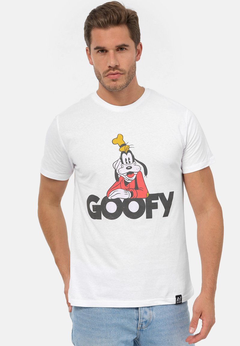 Re:Covered DISNEY GOOFY TEXT CORE - T-shirt print - white/wit - Zalando.be