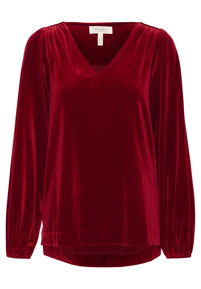 Part Two MADISPW BL - Bluse - rhythmic red/rød - Zalando.dk