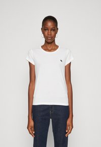 Abercrombie & Fitch ICON CREW 3 PACK - T-Shirt basic - white/grey/lilac/weiß - Zalando.ch