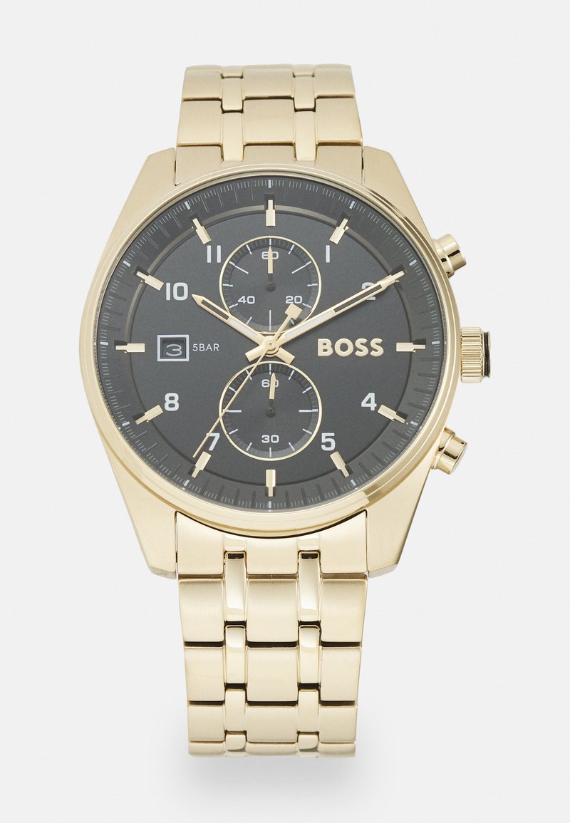 BOSS SKYTRAVELLER - Chronograph watch - gold-coloured - Zalando.co.uk