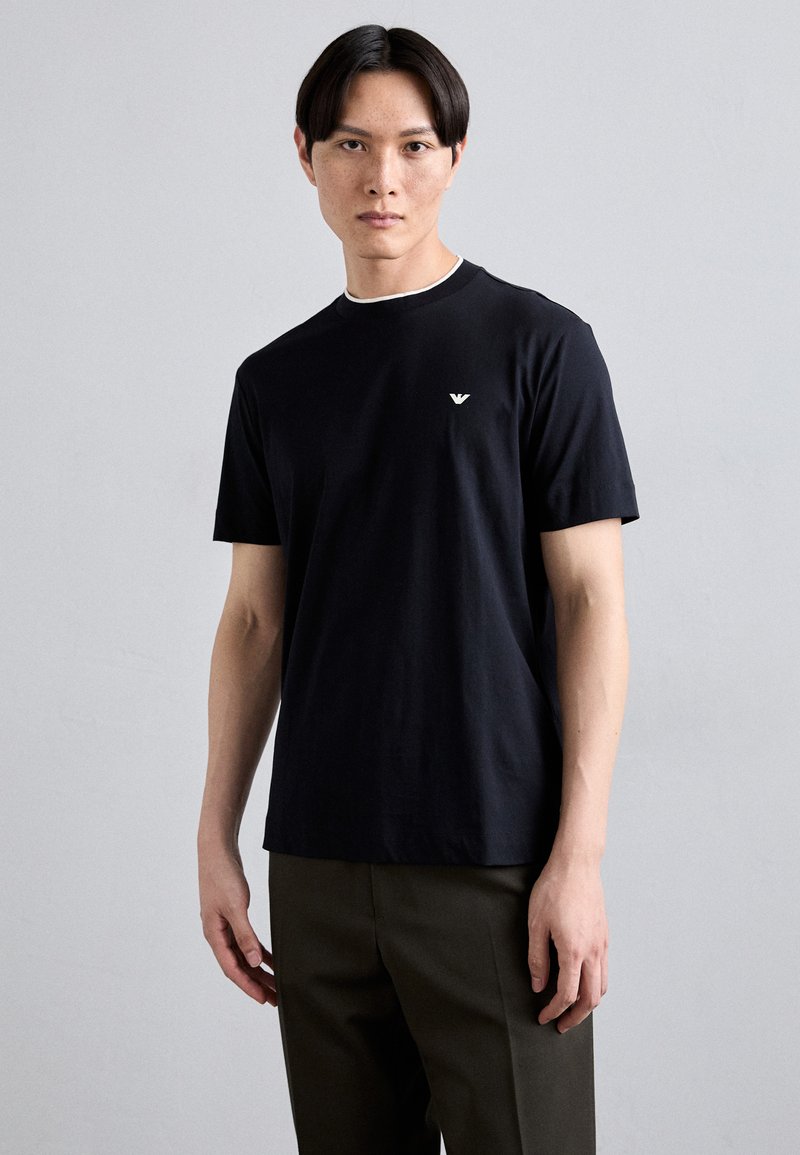 Emporio Armani Print T-shirt - navy/dark blue - Zalando