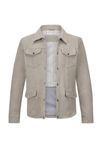 Milestone VALERIO - Leather jacket - stein/stone - Zalando