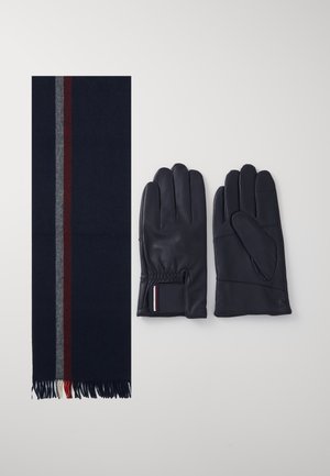 Tommy Hilfiger FLAG BEANIE SCARF UNISEX SET - Sciarpa - blue/blu - Zalando.it