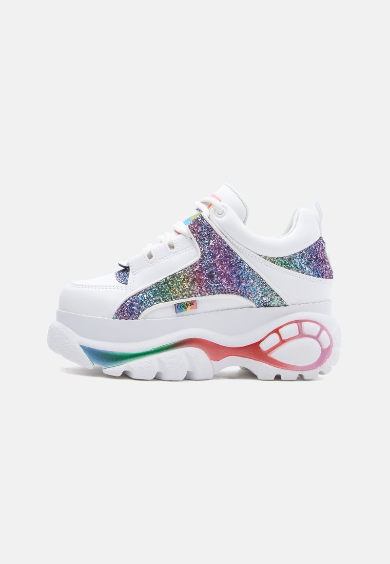 Buffalo Trainers - white/rainbow/white - Zalando.co.uk