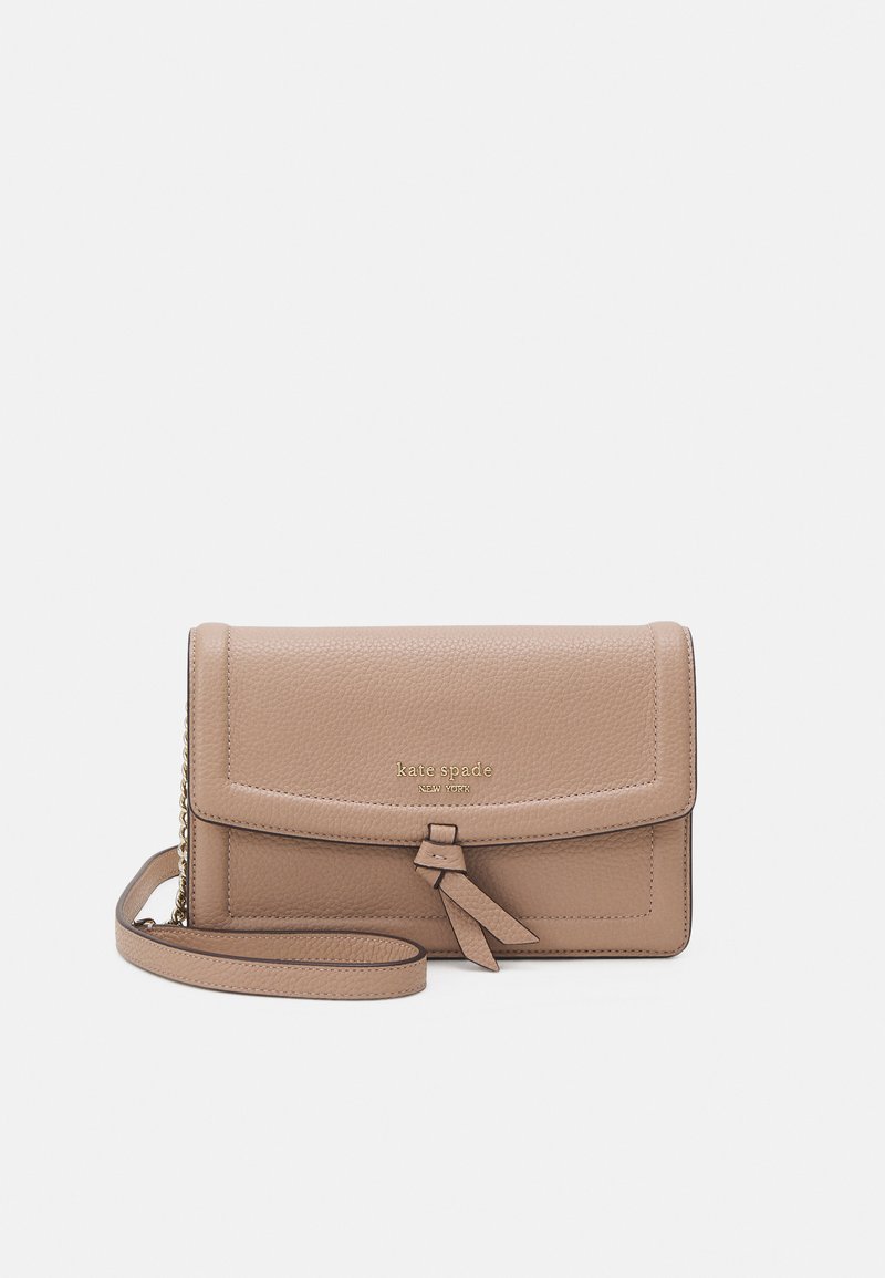 kate spade new york KNOTT PEBBLED FLAP CROSSBODY - Across body bag ...