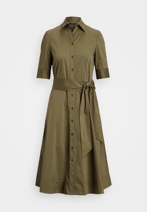 Lauren Ralph Lauren Petite TYCENDA SHORT SLEEVE DAY DRESS - Vestido camisero - refined navy/azul ...