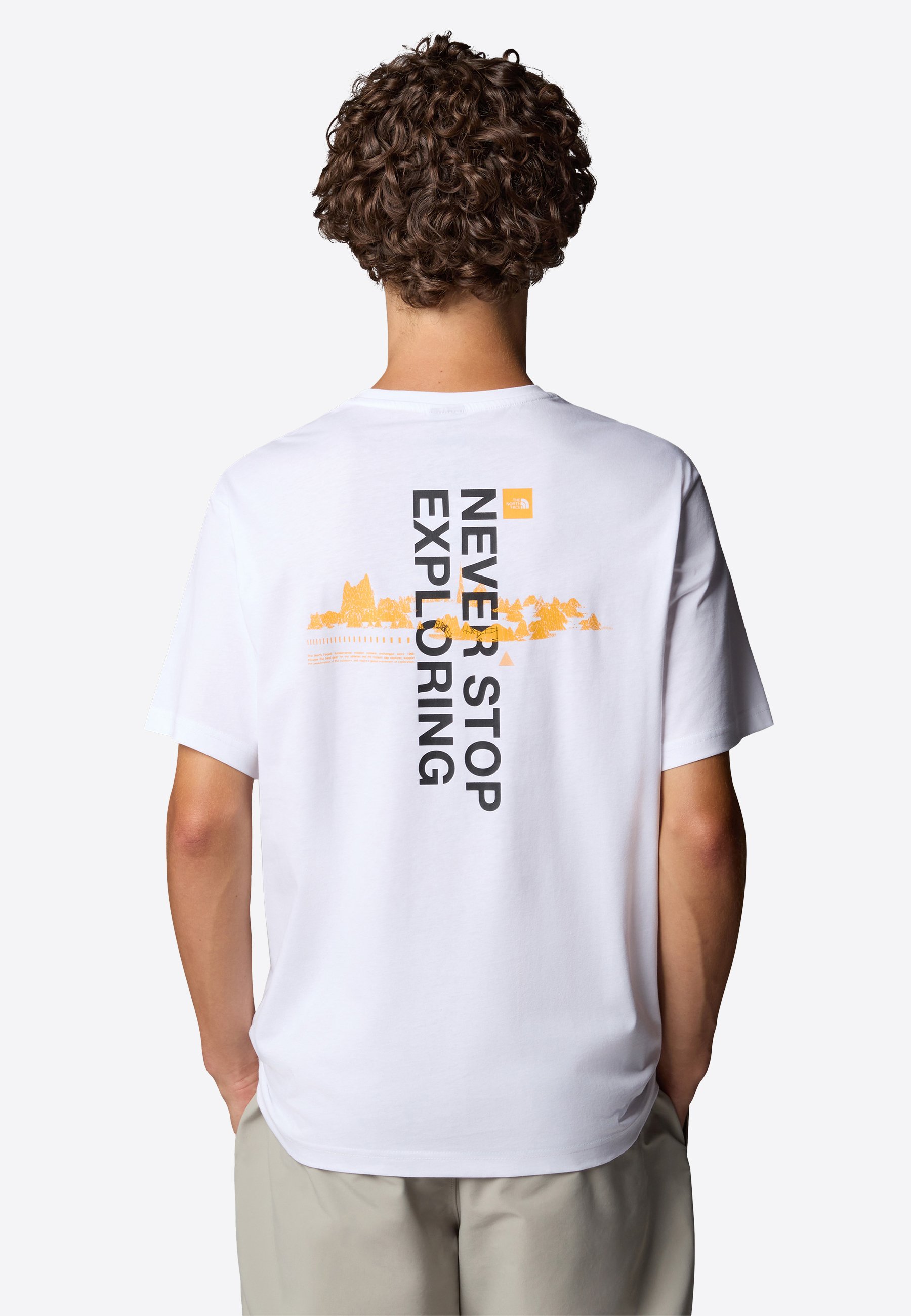 The North Face T Shirt print tnf white summit gold weiB Zalando