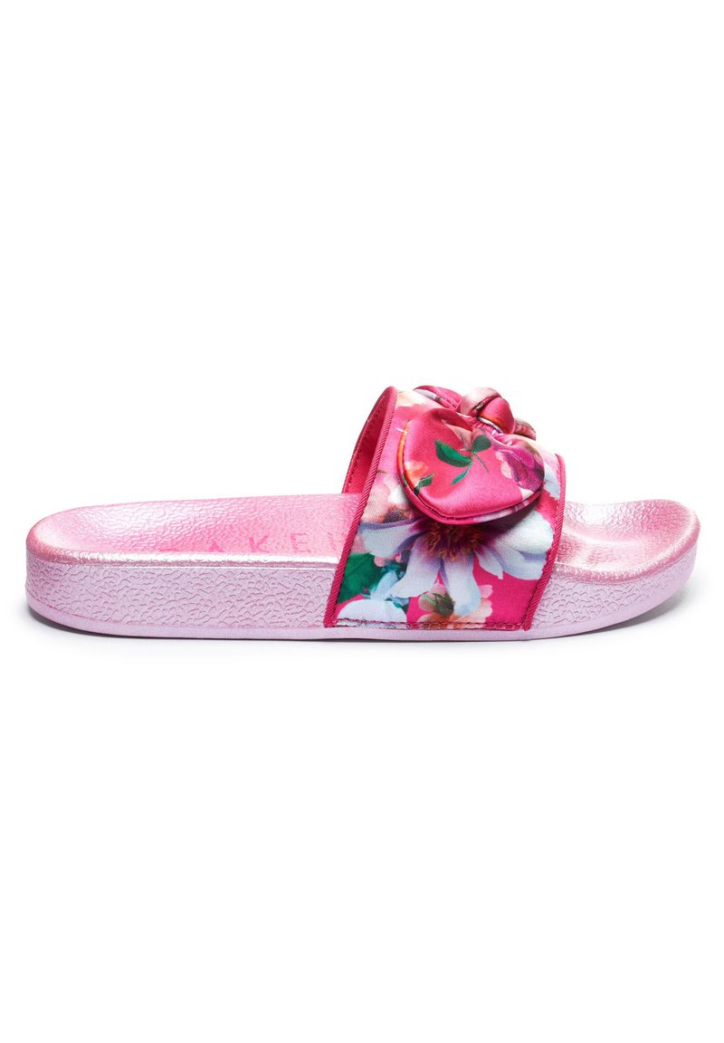 Baker by Ted Baker BAKER BY TED BAKER PINK SATIN BOW SLIDERS ...