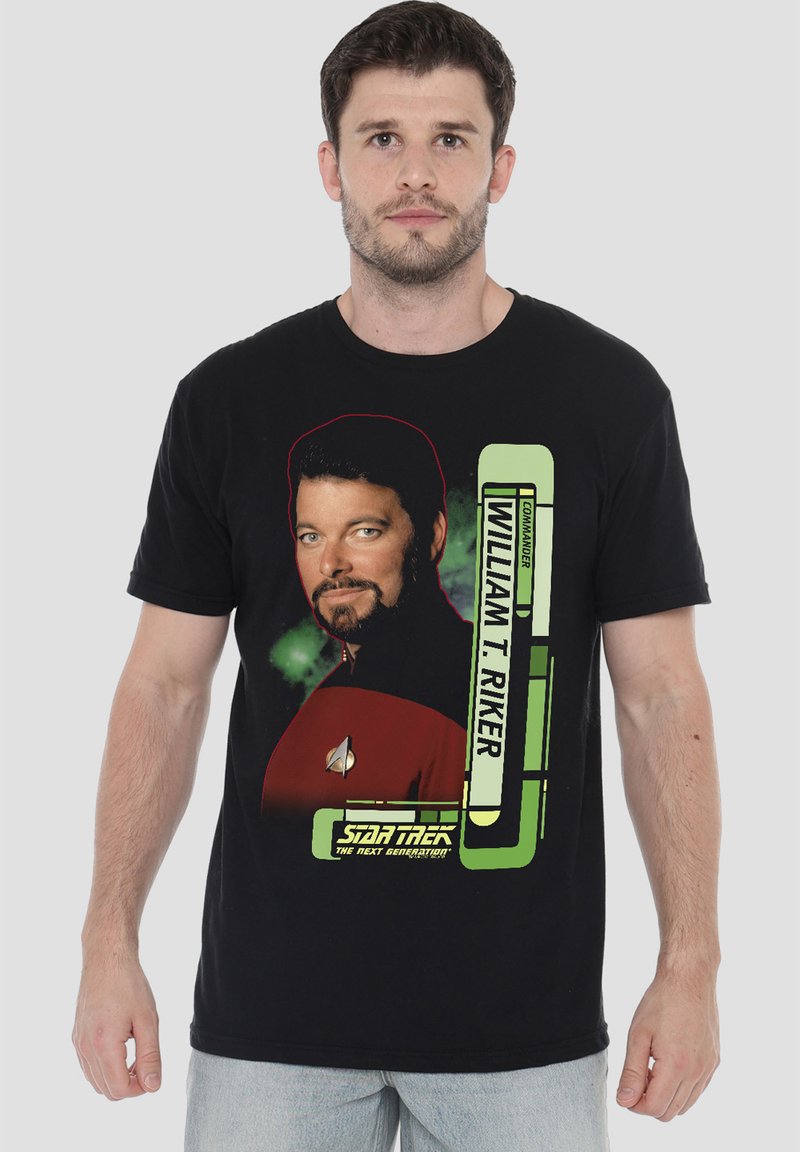 Cotton Soul STAR TREK RIKER - Print T-shirt - black - Zalando