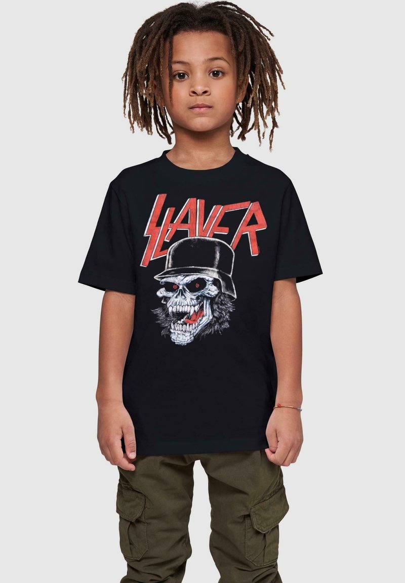 Merchcode SLAYER - LAUGHING SKULL - Print T-shirt - black - Zalando