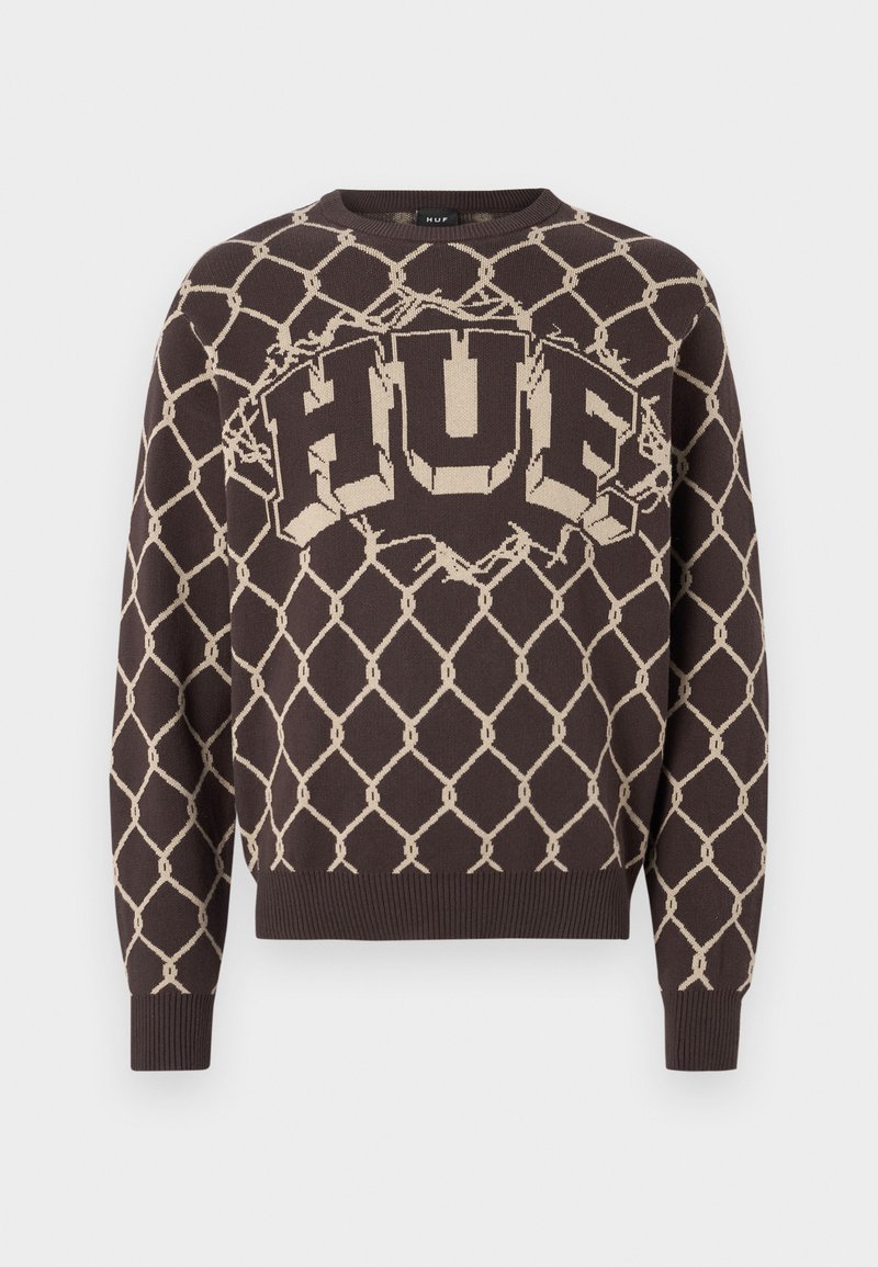 HUF BREAKTHROUGH CREW NECK SWEATER UNISEX - Trui - bison/bruin - Zalando.nl