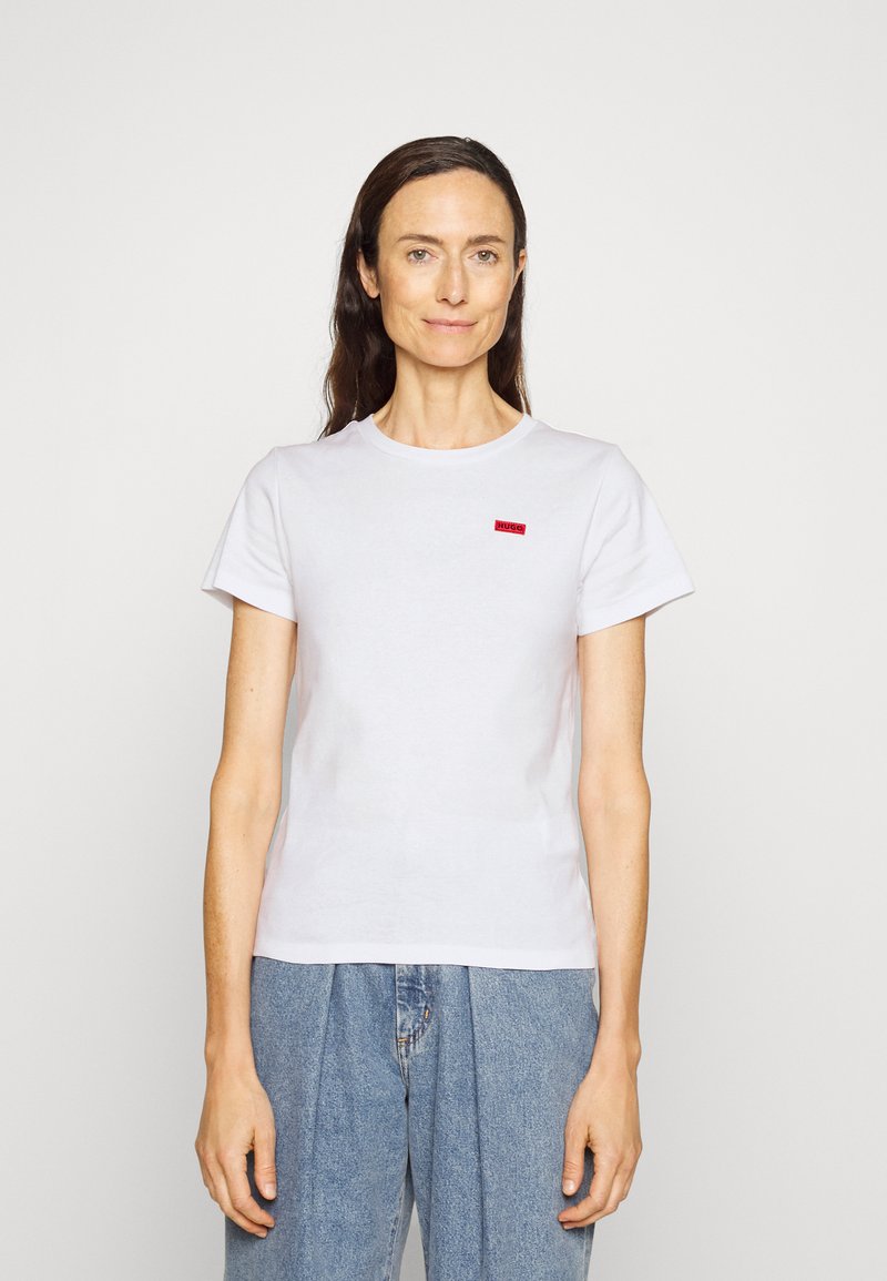 HUGO CLASSIC TEE - Basic T-shirt - white - Zalando.ie