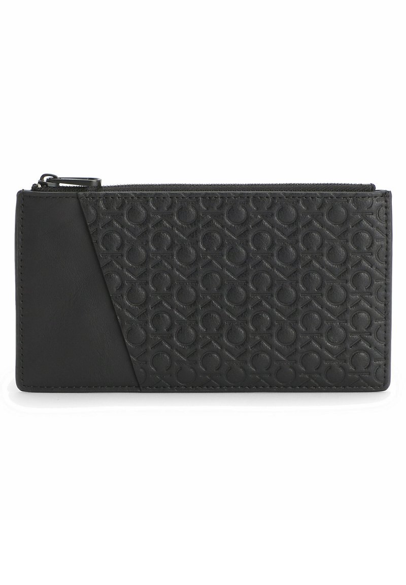 Calvin Klein Wallet - black tonal mono/black - Zalando
