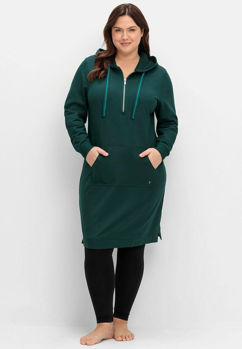 Sheego - Sukienka letnia/ciemnozielony - Zalando.pl