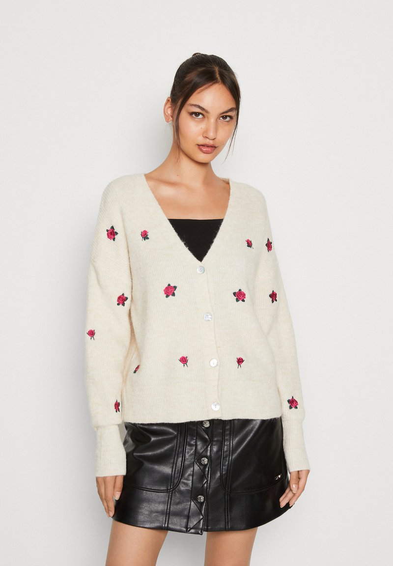 YAS YASBOUQUET - Cardigan - birch/off-white - Zalando.ie
