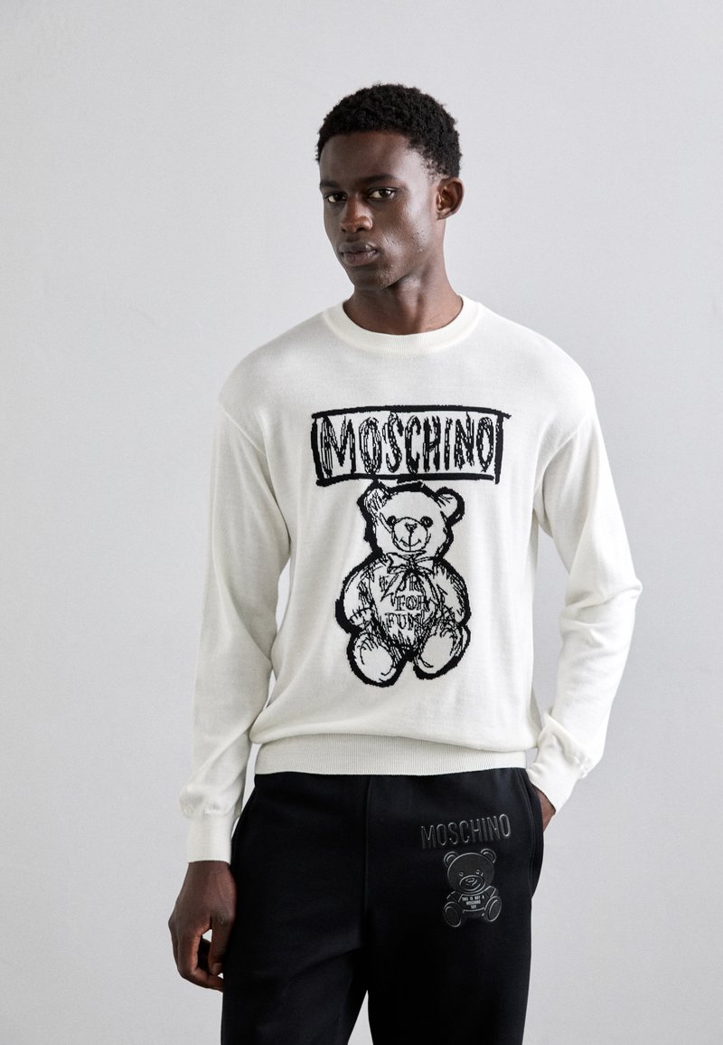 MOSCHINO Jumper - bianco/white - Zalando.co.uk