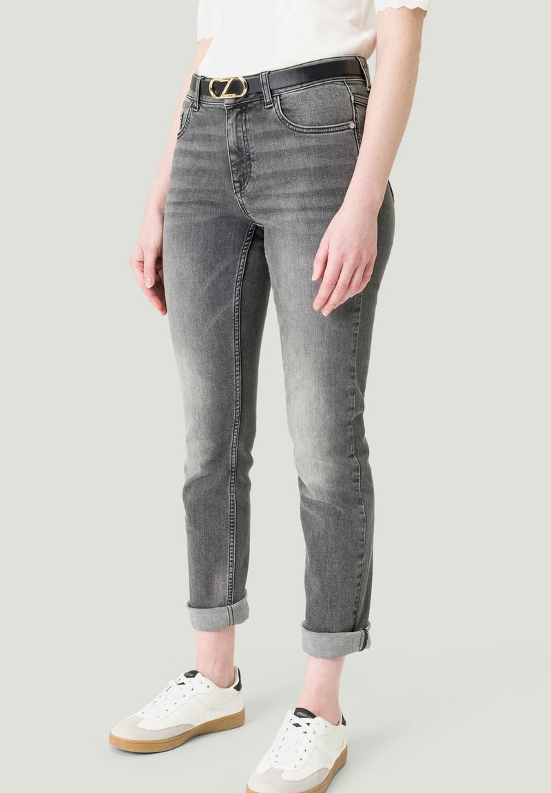 zero STYLE SEATTLE INCH - Jeans Slim Fit - dark grey used denim/grau ...