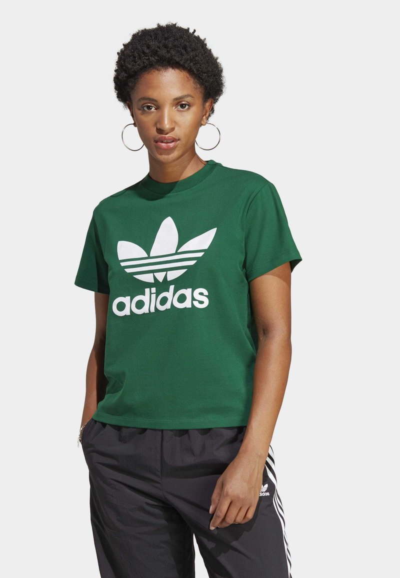 Adidas Originals Adicolor Classics Trefoil Tee T Shirt Print Dark