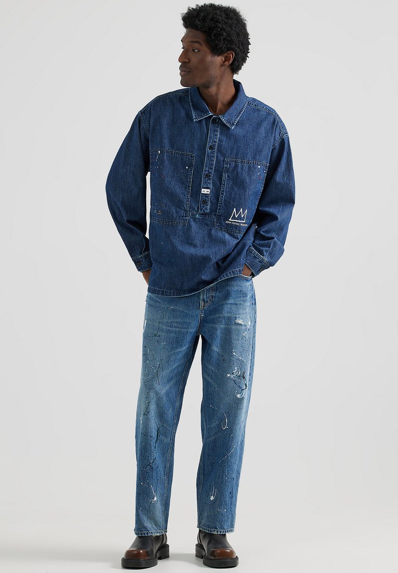 Lee JMB LS DENIM WORKSHIRT - Cămașă - mid light shade/denim albastru ...