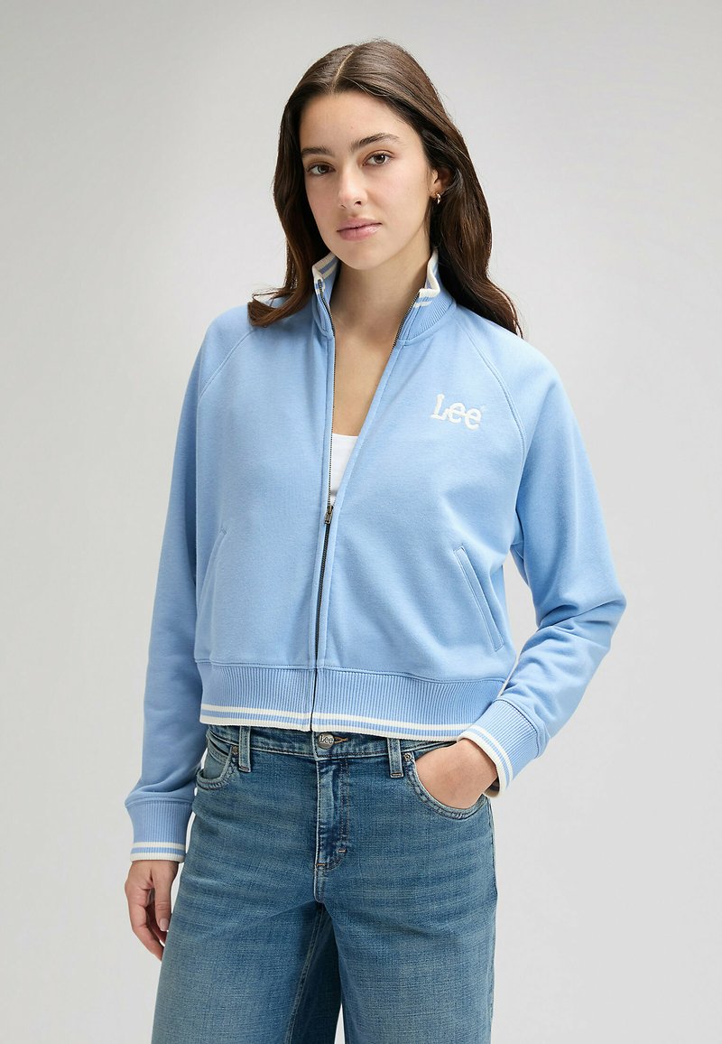 Lee LONG SLEEVE RELAXED FIT - Zip-up sweatshirt - halogen/blue - Zalando