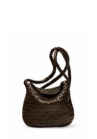 Massimo Dutti SHOULDER - Schoudertas - dark brown/donkerbruin - Zalando.nl