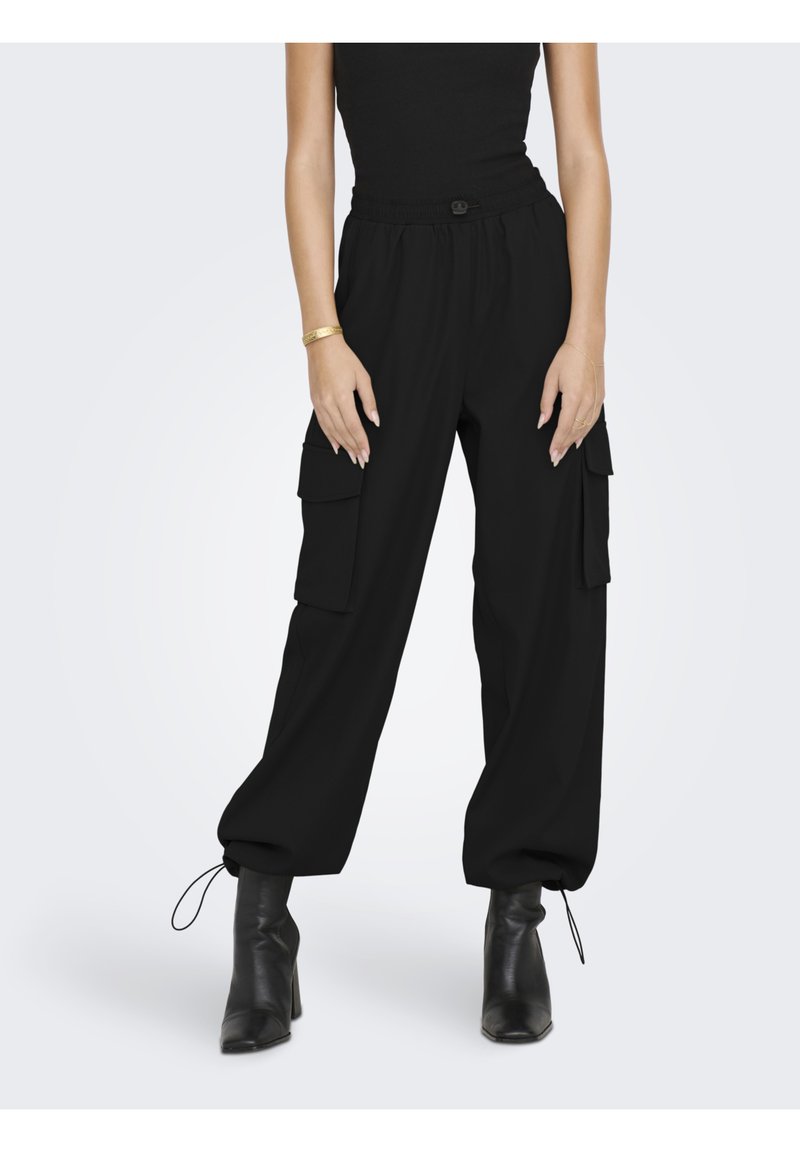 ONLY CASHI - Cargo trousers - black - Zalando
