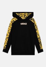 Versace BAROCCO KIDS LOGO PRINT UNISEX - Hanorac - black/gold/negru ...