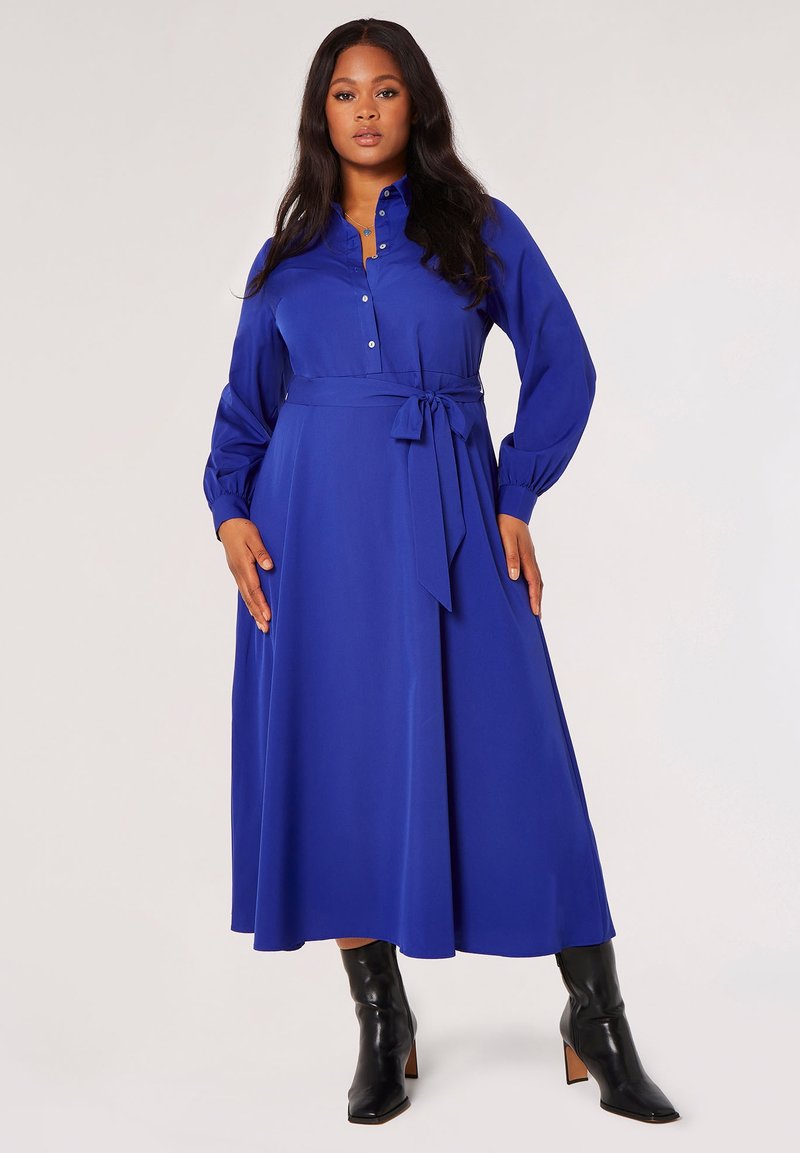 Apricot TIE WAIST - Robe chemise - blue/bleu - ZALANDO.FR