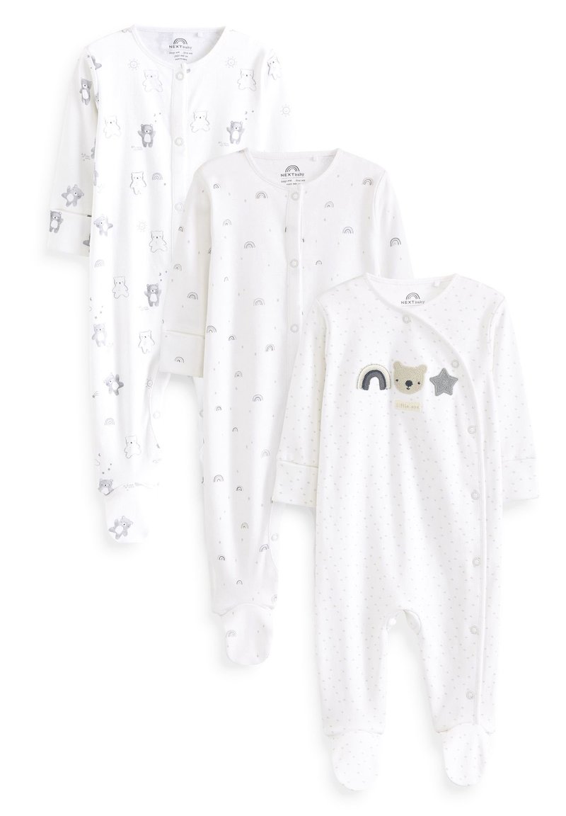 Next BABY SLEEPSUITS 3 PACK - Strampler - white/weiß - Zalando.de
