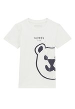 Guess CON ORSO - T-Shirt print - bianco/weiß - Zalando.at