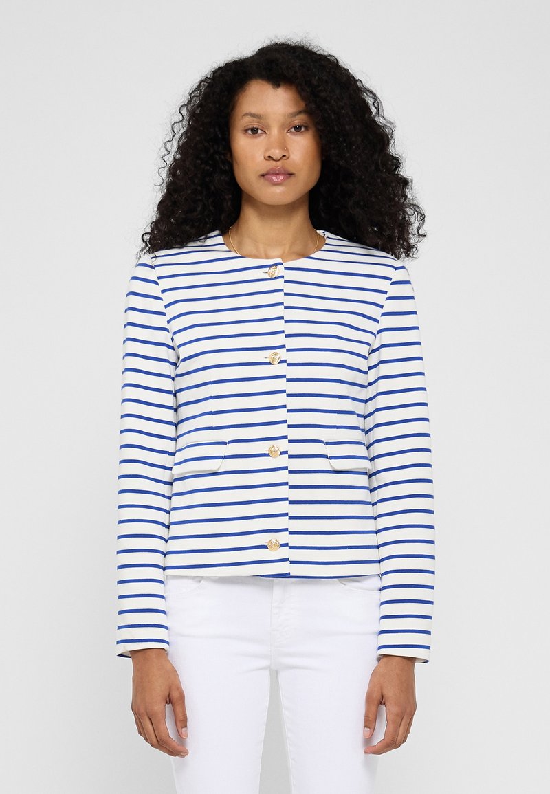 DESIGNERS REMIX STACY JACKET - Cardigan - white/blue/off-white ...