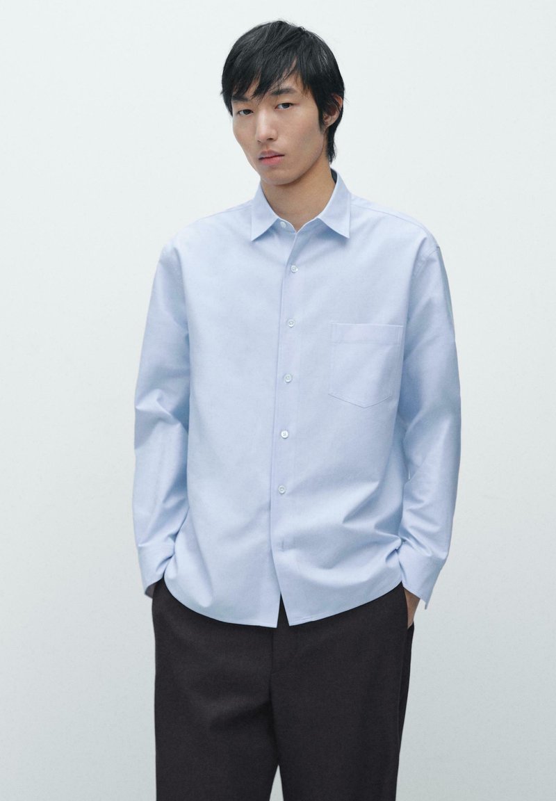 Massimo Dutti COMFORT - Shirt - light blue - Zalando.co.uk