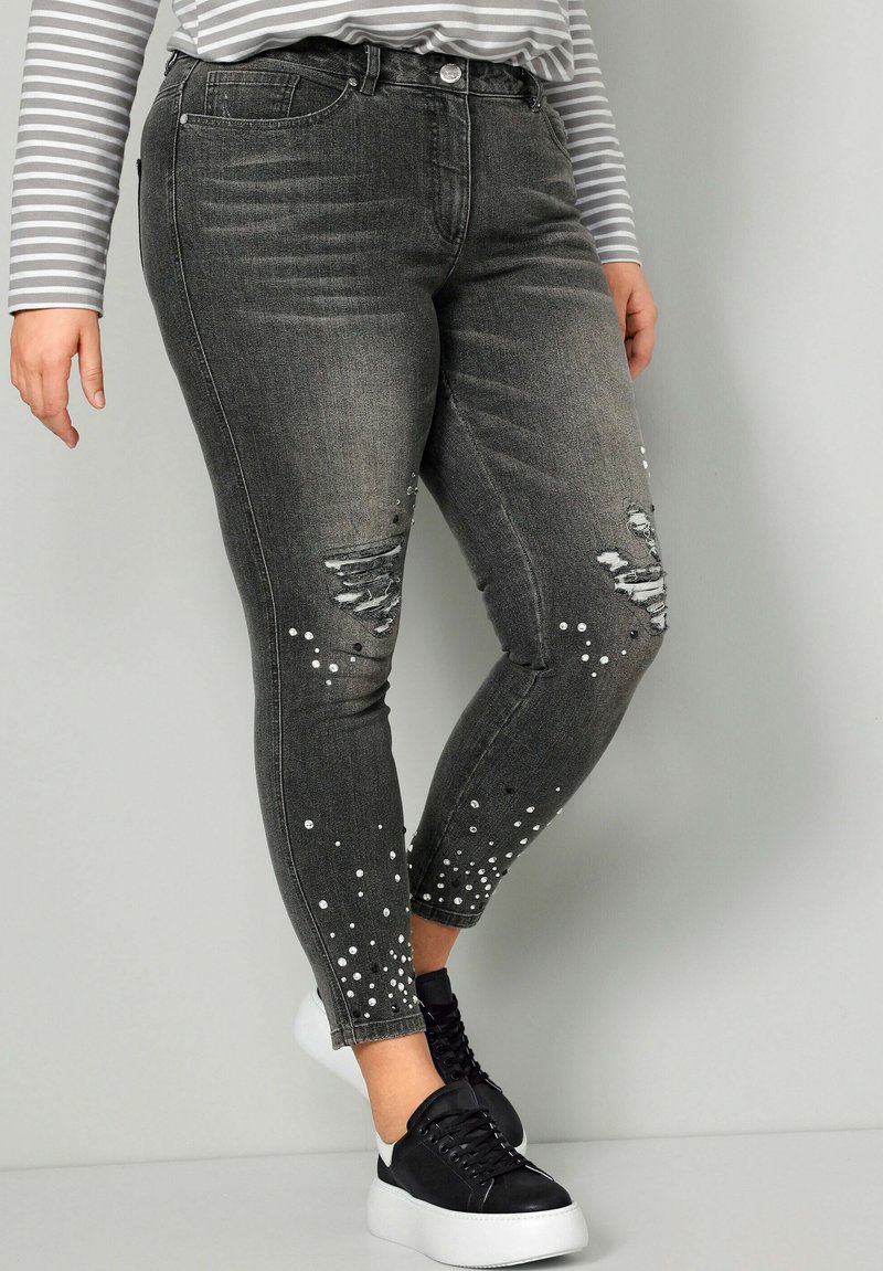 Angel of Style Jeans Skinny Fit - dark gray/mörkgrå - Zalando.se
