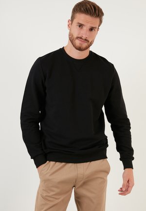 Buratti Fleece trui - black/zwart - Zalando.be