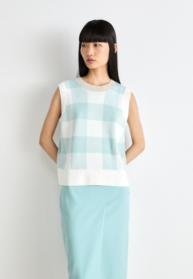 Barbour ABIGAIL SLEEVELESS - Jumper - blue haze/blue - Zalando.ie
