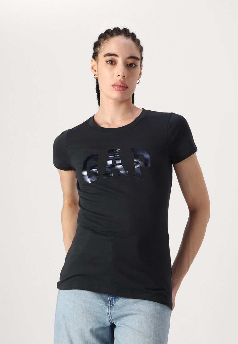 GAP TEE - Print T-shirt - moonless night/black - Zalando.ie