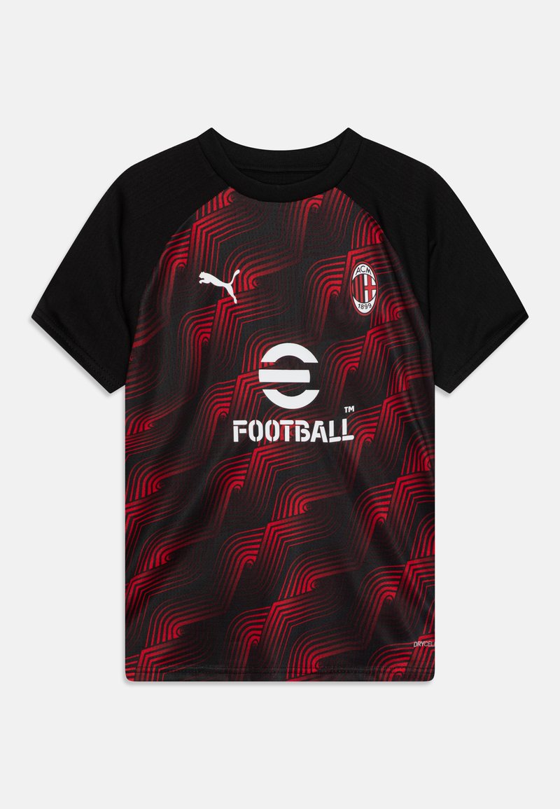 Puma AC MILAN PREMATCH JR UNISEX - T-shirt de sport - black/red/noir ...