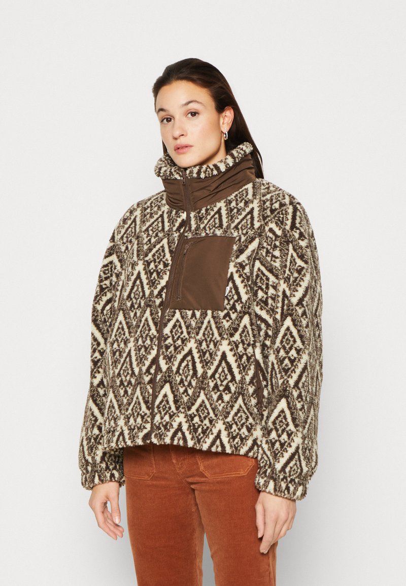 Wrangler ZIP THROUGH - Fleecejacke - checotah jacquard/mehrfarbig ...