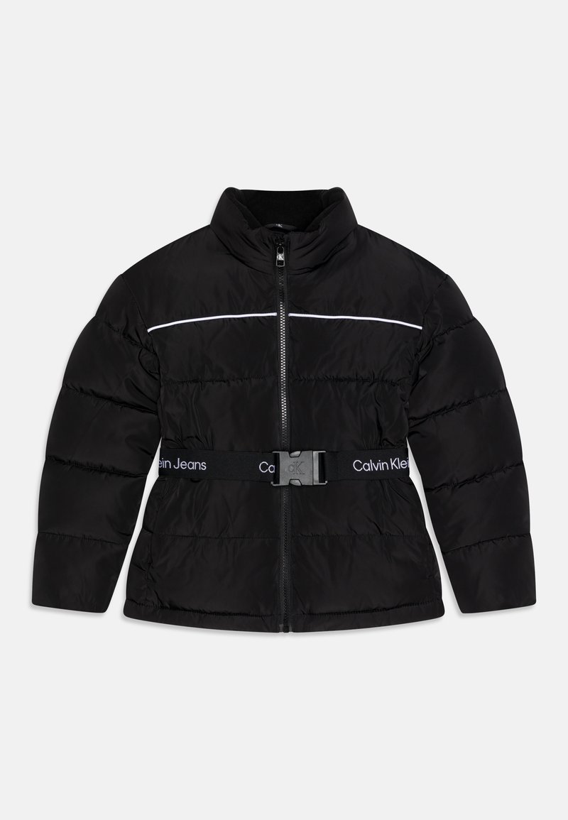 Calvin Klein Jeans Logo Tape Belt Winter Jacket Black Zalando