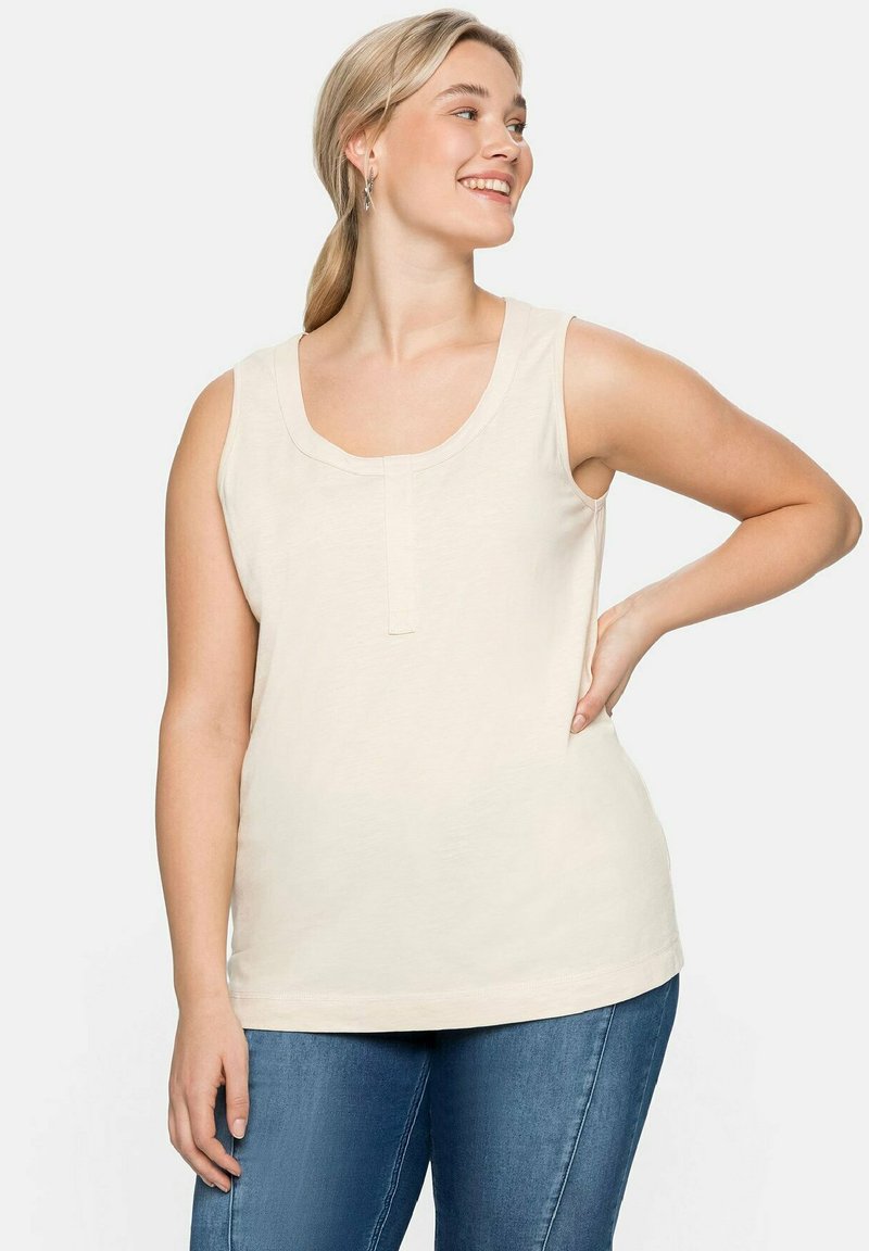 Sheego Top - natur/offwhite - Zalando.de
