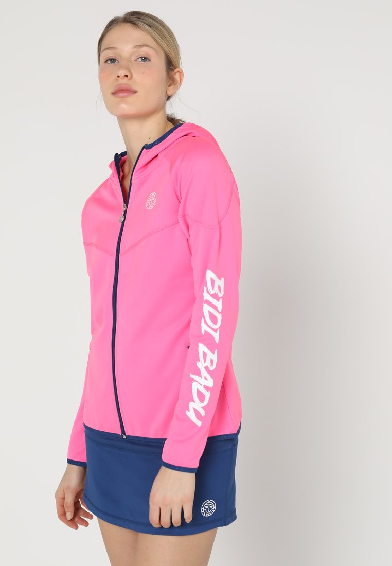 BIDI BADU INGA TECH JACKET - Sweatjacke - pink/dark blue/pink - Zalando.ch