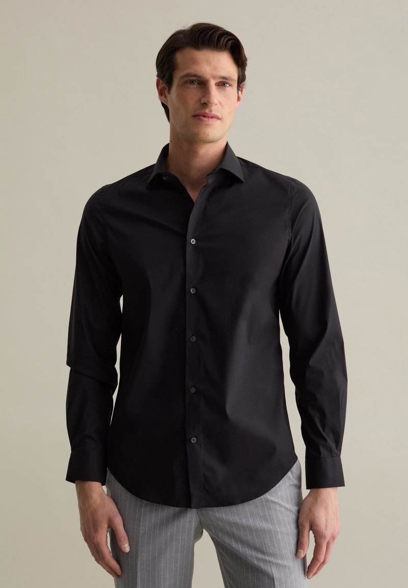 PIOMBO SOLID COLOUR STRETCH - Camisa - black/negro - Zalando.es