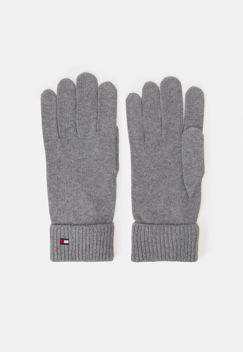 Tommy Hilfiger ESSENTIAL FLAG GLOVES - Hansker - medium grey heather/grå - Zalando.no
