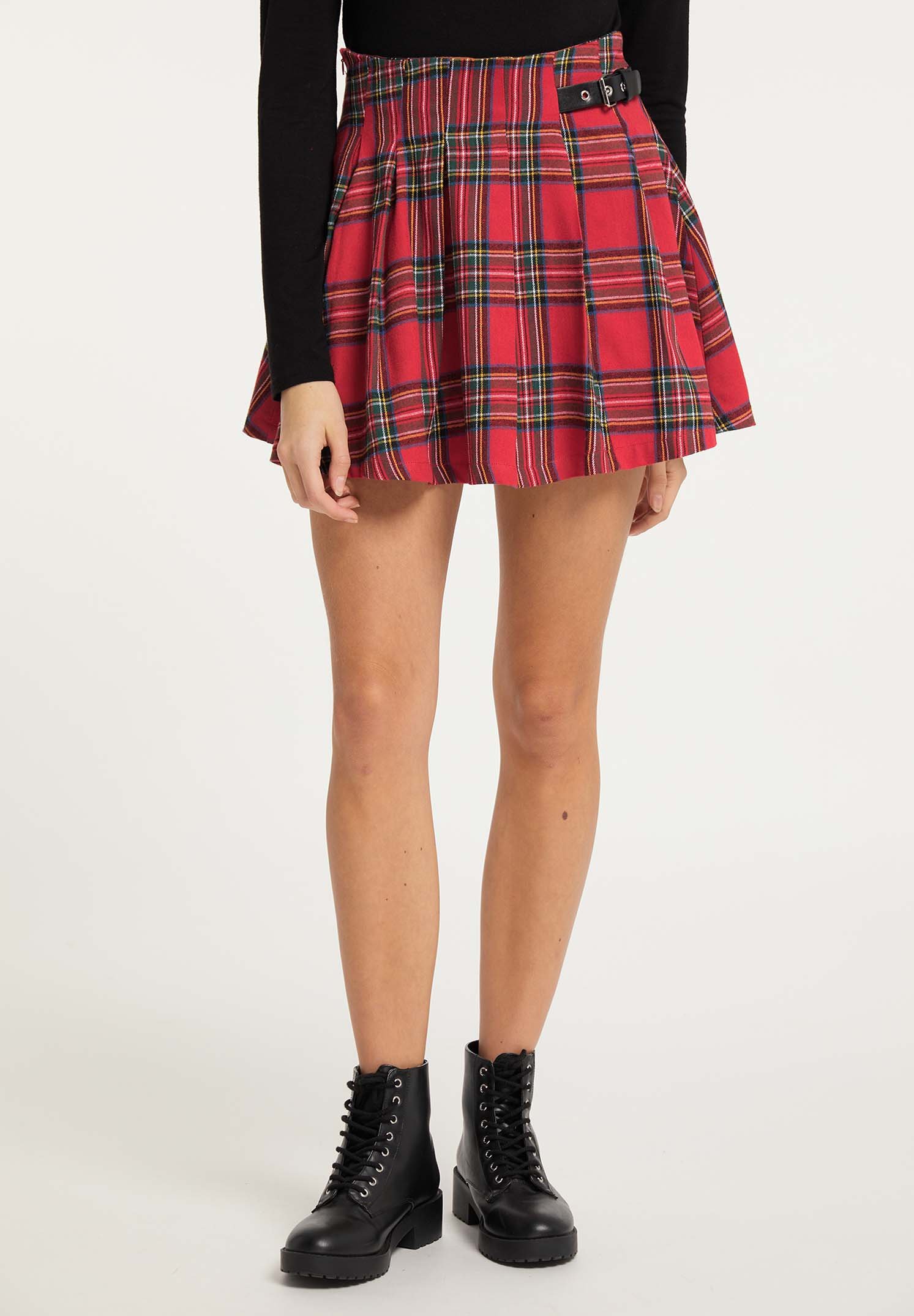 Werbung Rabatt Decke rock kariert rot Haufen Einkaufen gehen ...