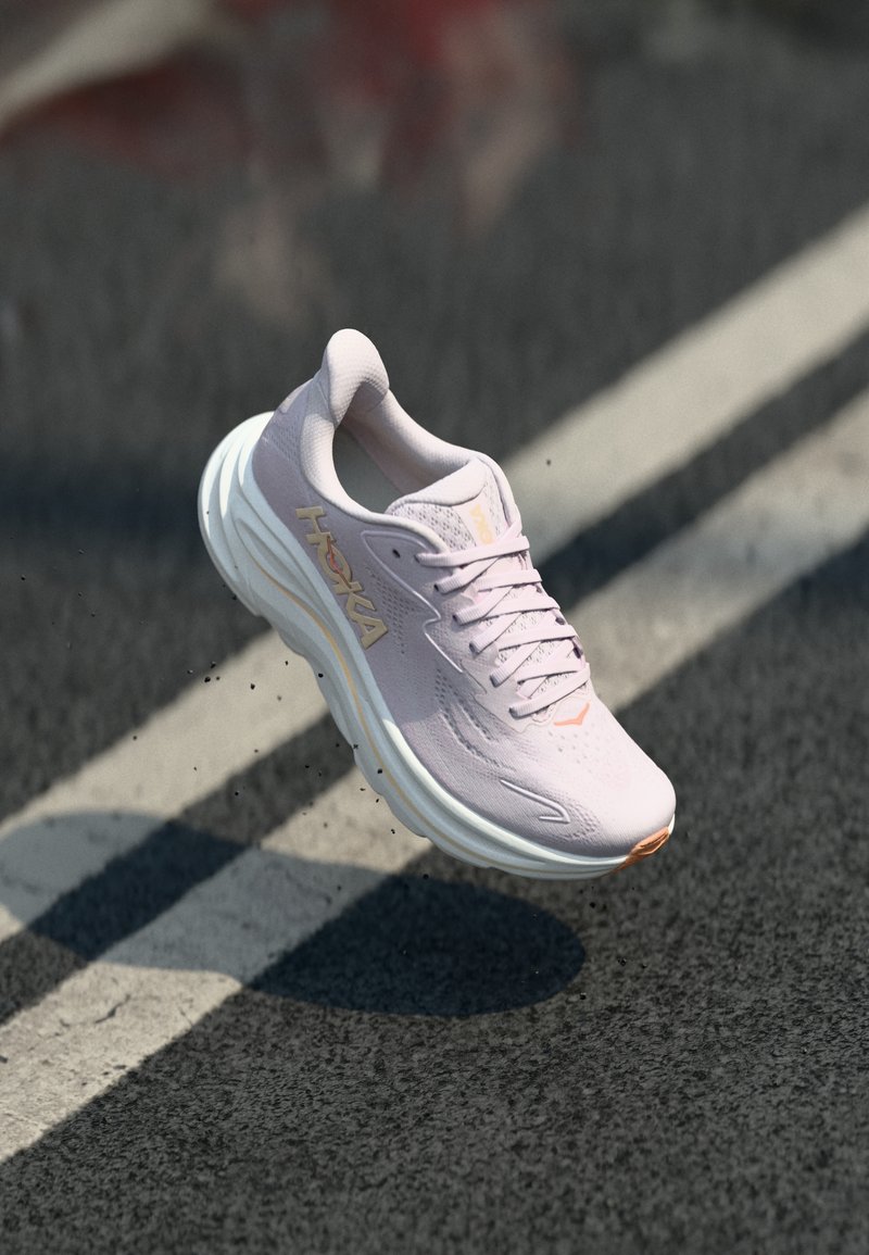 HOKA CLIFTON 10 - Scarpe da corsa su strada - lilac cream/tangerine ...
