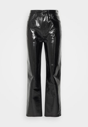 Agolde 90S PINCH - Leren broek - detox/zwart - Zalando.nl