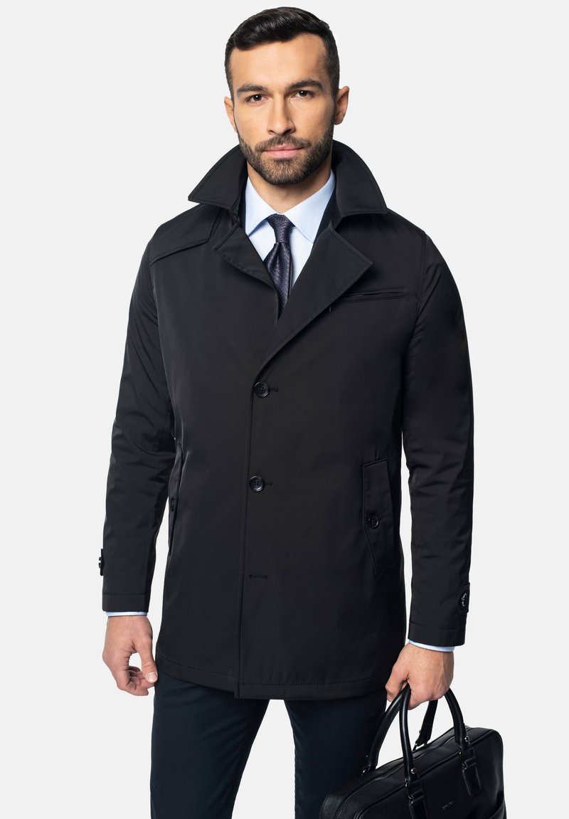 Recman WINZE C - Krótki płaszcz/czarny - Zalando.pl