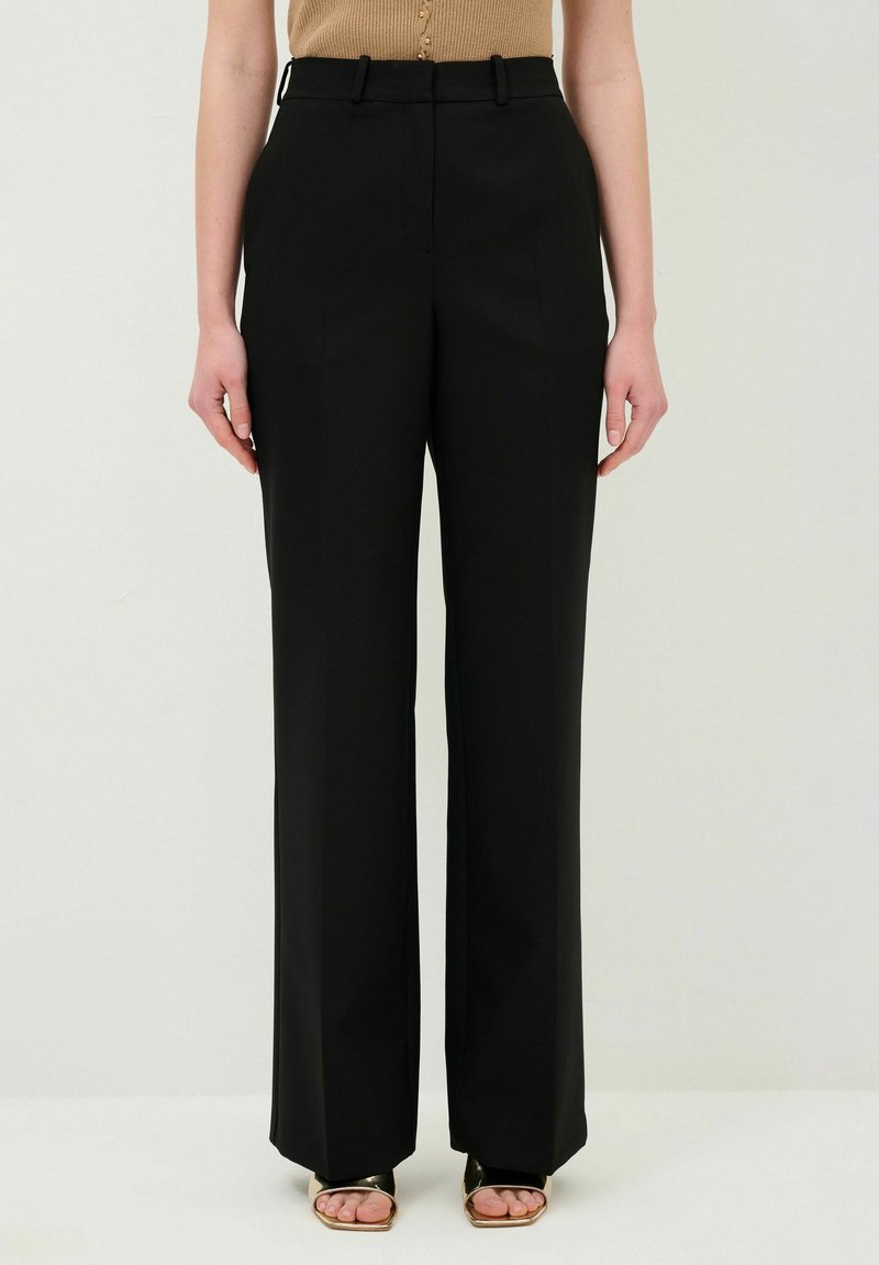 adL WITH WIDE LEG - Trousers - black - Zalando