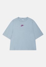 Nike Sportswear Basic T-shirt - light armory blue/viotech/blue - Zalando