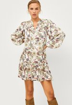 Ellos Collection EMMA - Robe de jour - weiß paisleyprint/blanc - ZALANDO.FR